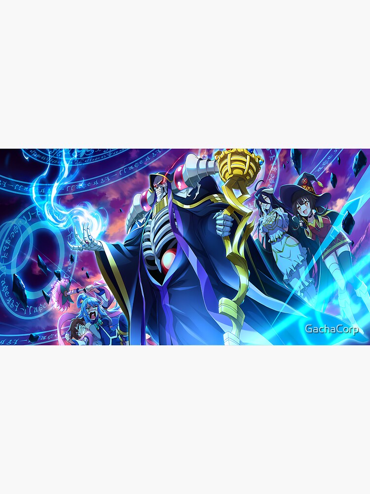 "[KonoSuba / Overlord] Lord Ains" Sticker for Sale by GachaCorp | Redbubble