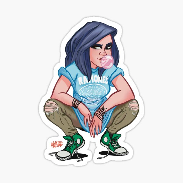 "Sheena is a punk rocker (khaki)" Sticker for Sale by Superdooperman ...