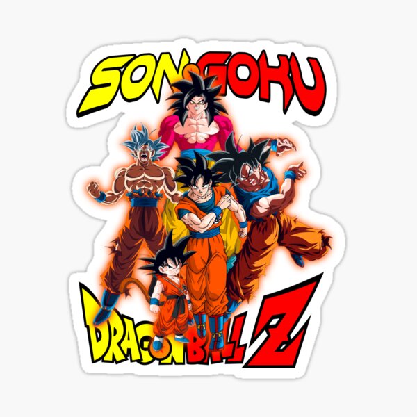 "Son Goku" Sticker for Sale by Milkmyoreoz | Redbubble