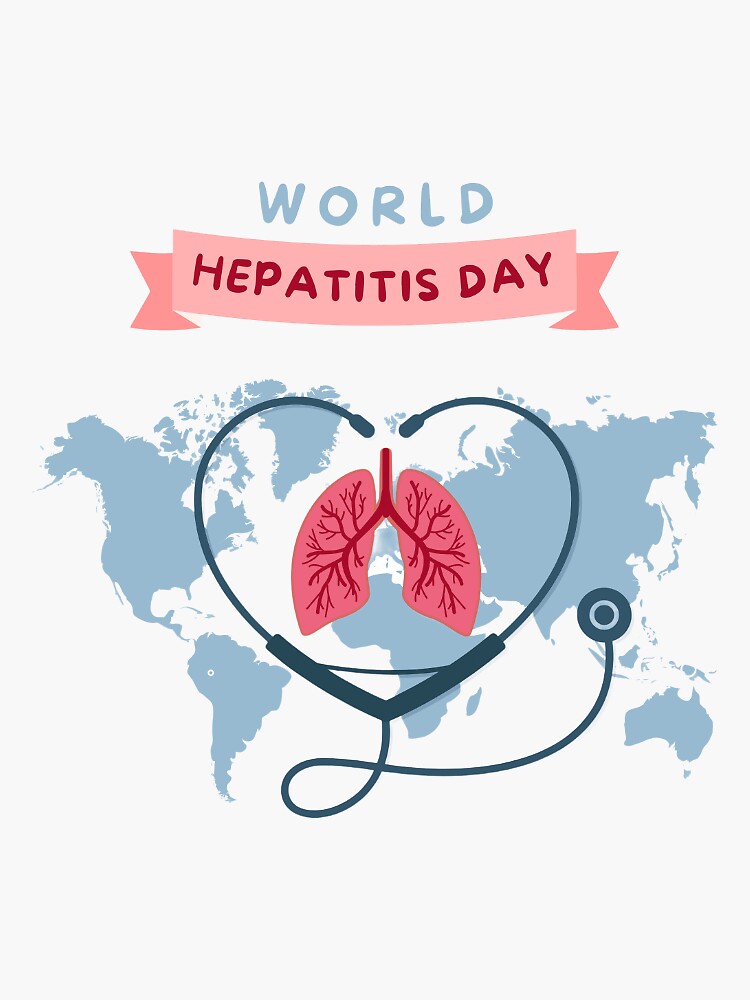 "World Hepatitis" Sticker for Sale by Mahanuma22 | Redbubble