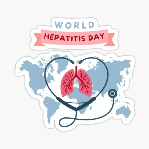 "World Hepatitis" Sticker for Sale by Mahanuma22 | Redbubble