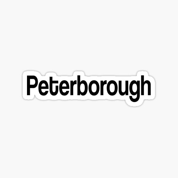 "Peterborough" Sticker for Sale by ProjectX23 | Redbubble