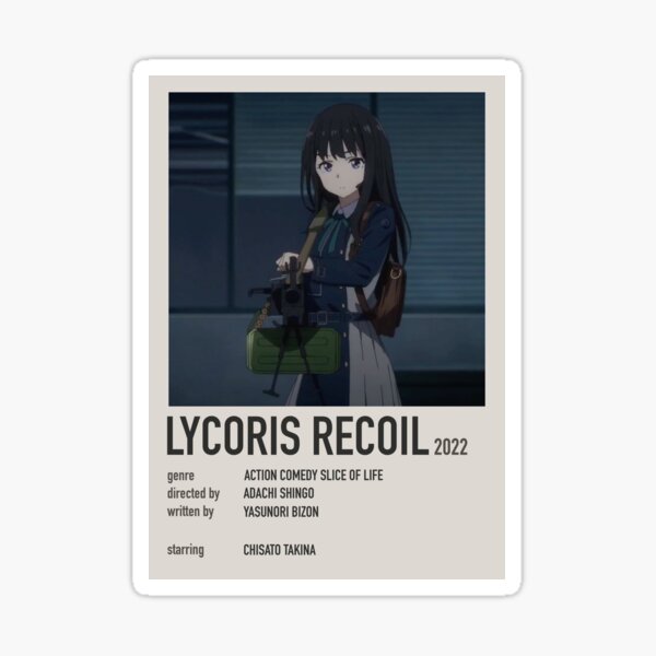 "Lycoris Recoil" Sticker for Sale by MiikxCry | Redbubble