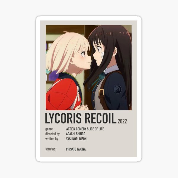 "Lycoris Recoil" Sticker for Sale by MiikxCry | Redbubble