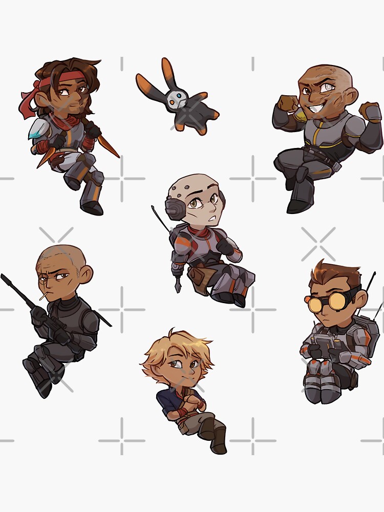 "Bad Batch Chibis Season 2 (Select MEDIUM/LARGE)" Sticker for Sale by ...