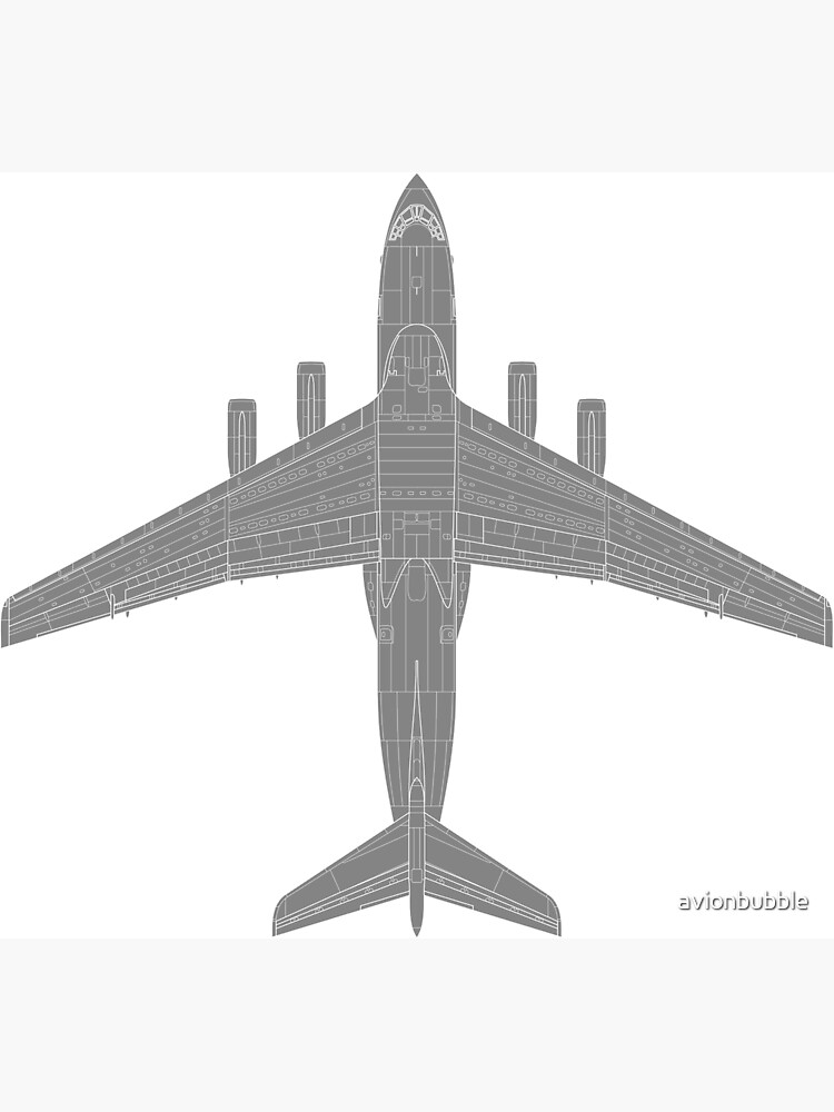 "The Ilyushin Il-76 - grey" Poster for Sale by avionbubble | Redbubble