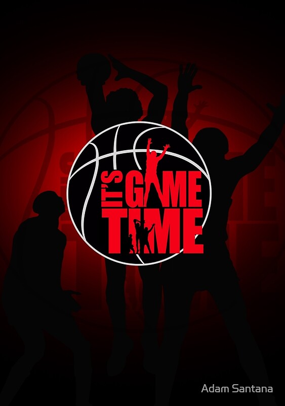 "Its Game Time - Red" by Adam Santana | Redbubble