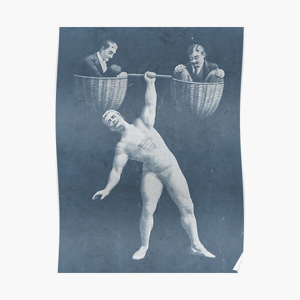 "Vintage Bodybuilder Strongman Showman Eugen Sandow" Poster for Sale by ...