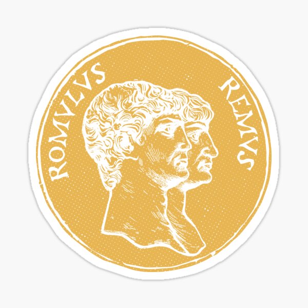 "Romulus Et Remus Coin" Sticker for Sale by zeno27 | Redbubble