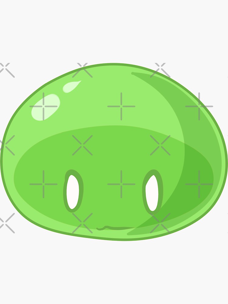 "Not a Bad Slime Green | Anime Emote" Sticker for Sale by BBMarioni ...