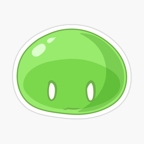 "Not a Bad Slime Green | Anime Emote" Sticker for Sale by BBMarioni ...