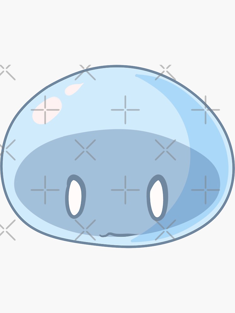 "Not a Bad Slime Blue | Anime Emote" Sticker for Sale by BBMarioni ...