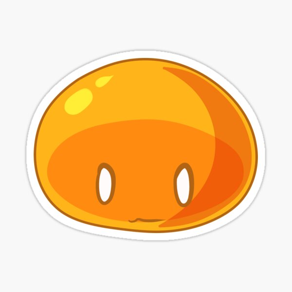 "Not a Bad Slime Orange | Anime Emote" Sticker for Sale by BBMarioni ...