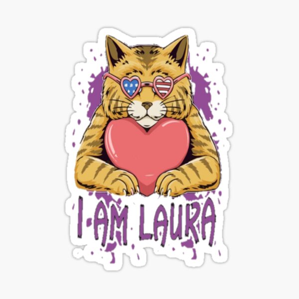 "Laura" Sticker for Sale by T7rdep | Redbubble
