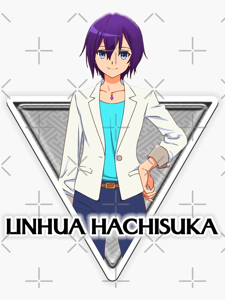 "ENGAGE KISS - LINHUA HACHISUKA" Sticker for Sale by TRIANGLEDOWN ...