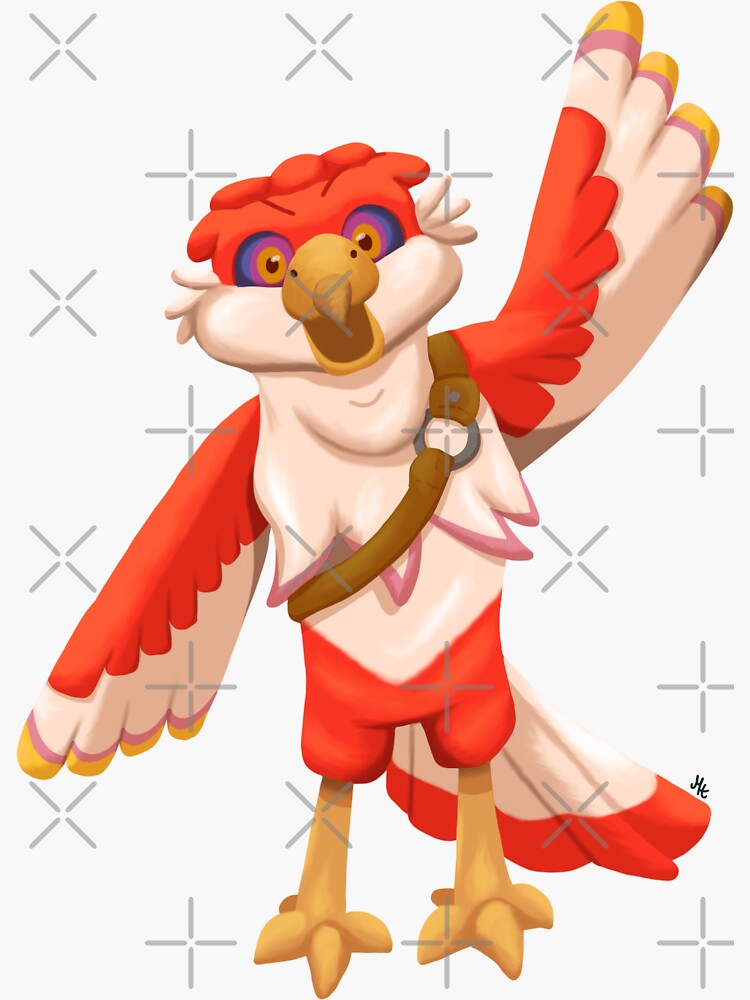 "Loftwing as ANCH villager" Sticker for Sale by minniarts | Redbubble