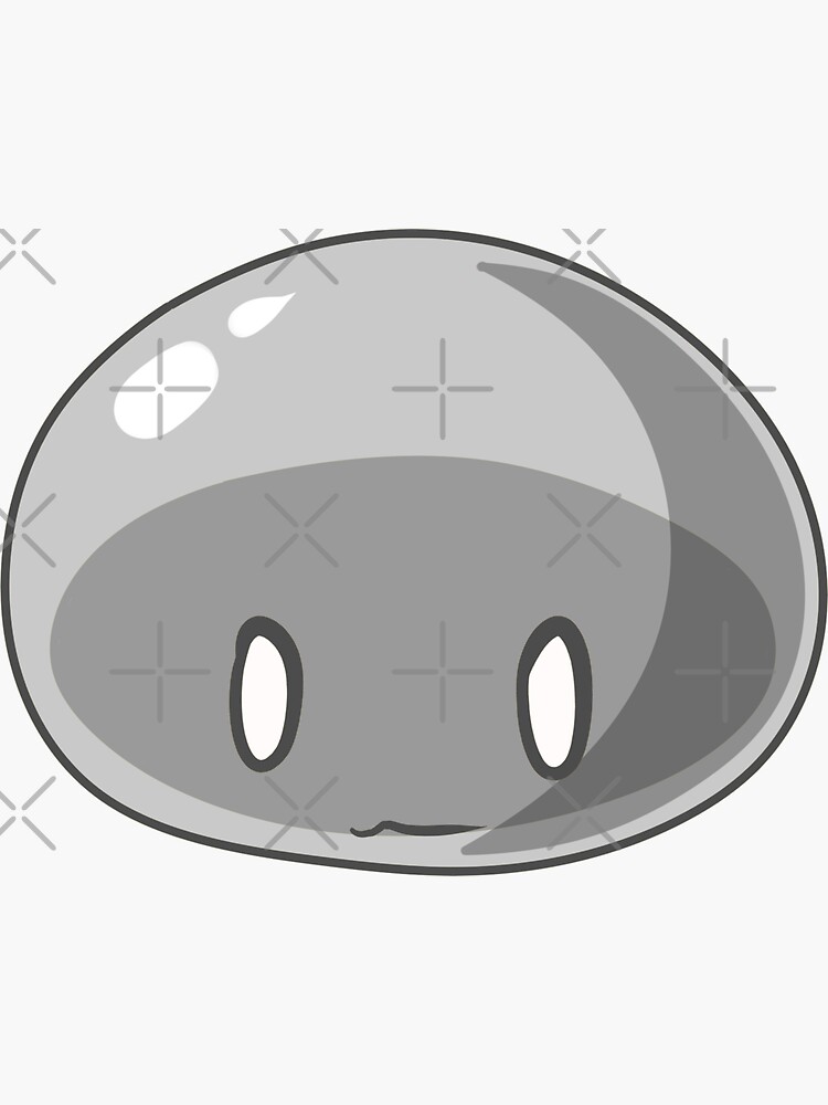 "Not a Bad Slime Silver | Anime Emote" Sticker for Sale by BBMarioni ...