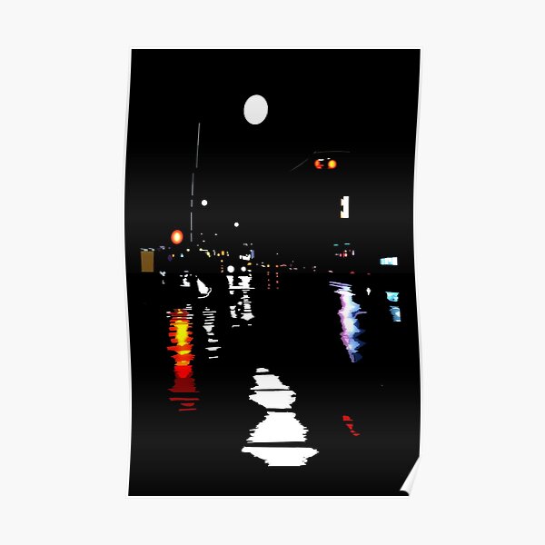 "Night Street" Poster for Sale by TclarkArt | Redbubble