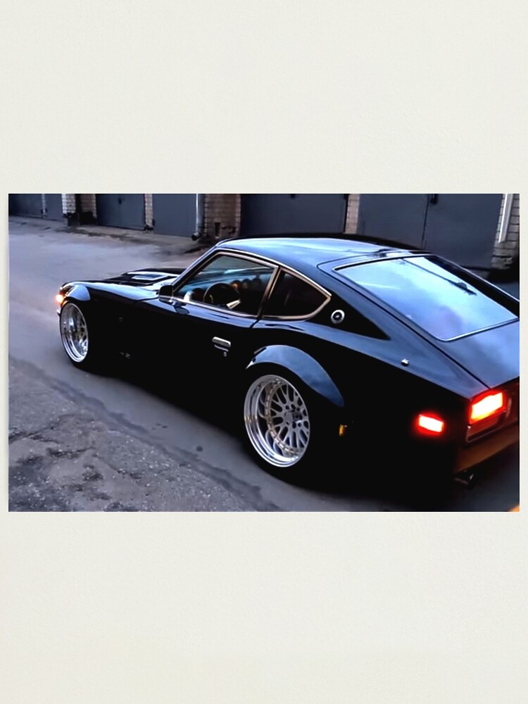 "A black Datsun 240z - the devil Z" Photographic Print for Sale by ...