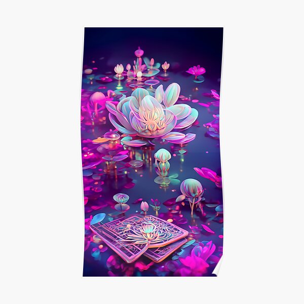 "Alien Water Lilies III" Poster for Sale by spacedove | Redbubble