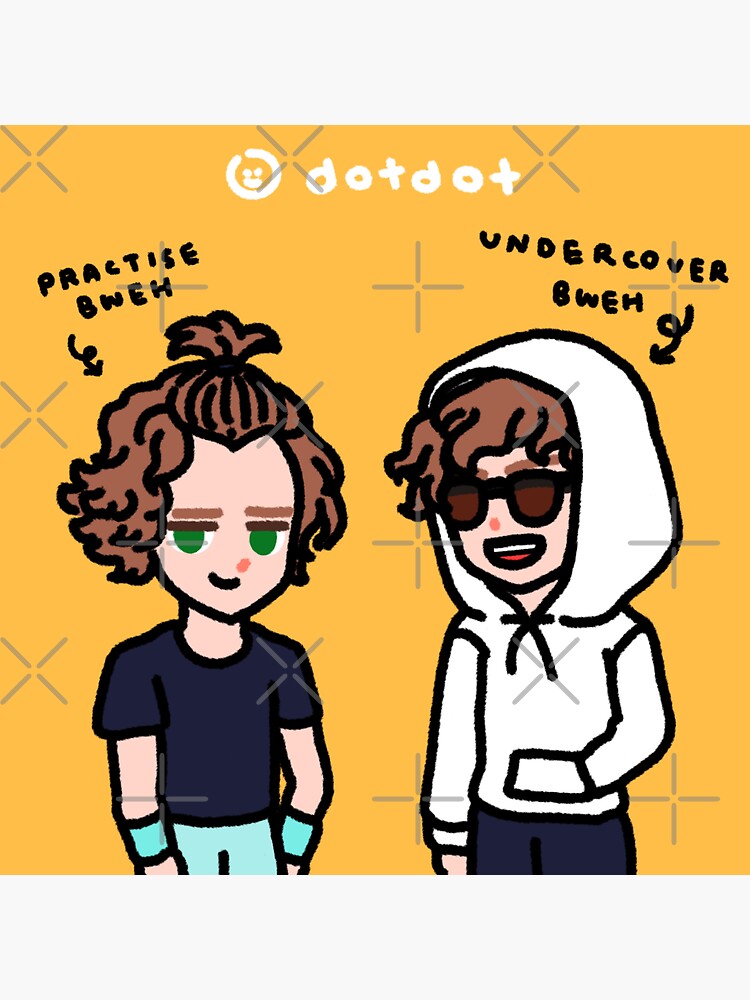 "Different style Bweh" Sticker for Sale by dotbyedot | Redbubble