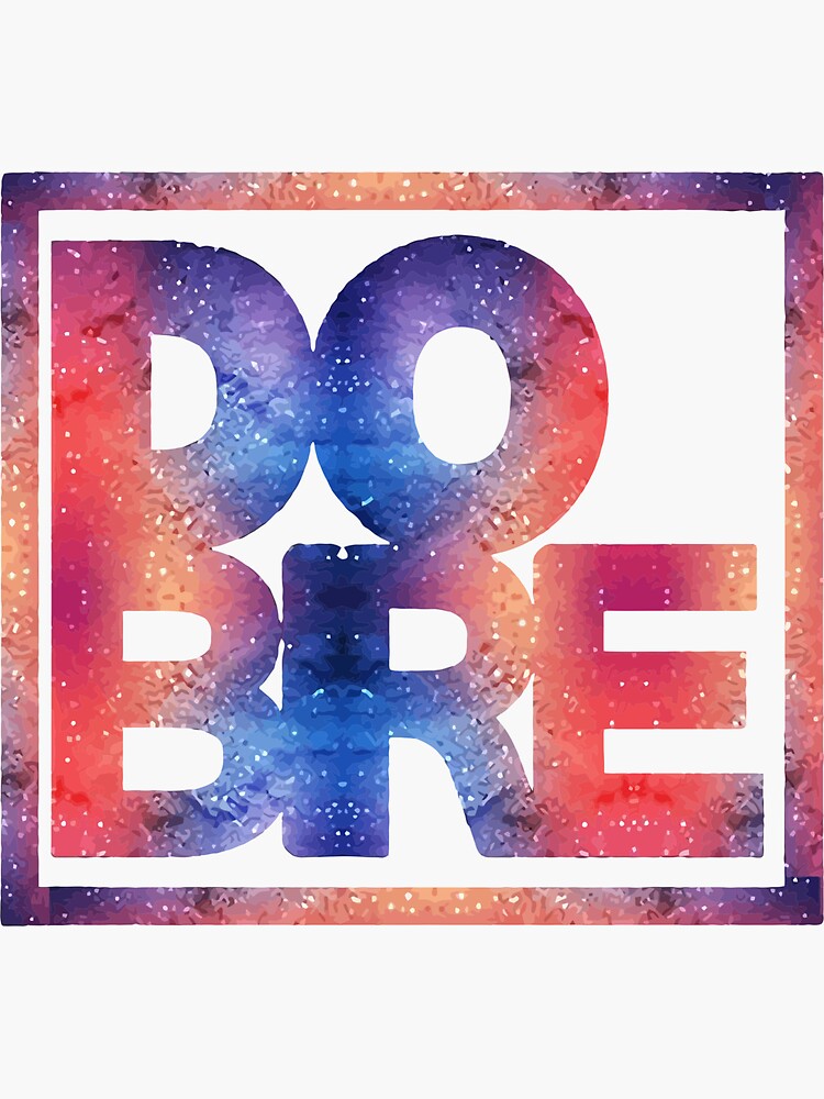 "dobre brothers logo" Sticker for Sale by KateFrenkelArt | Redbubble