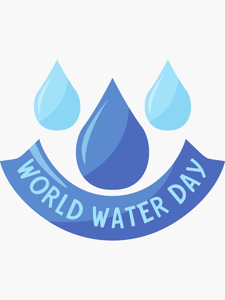 "World Water Drop Day" Sticker for Sale by PixyStickers | Redbubble
