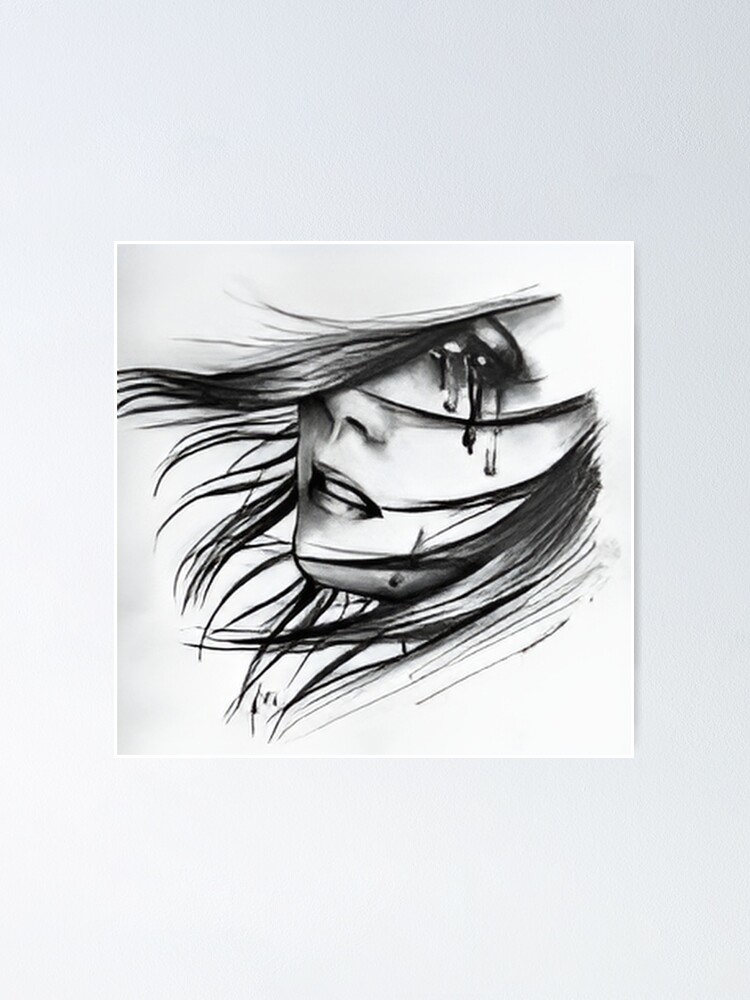 "girl,eye,a tear" Poster for Sale by The-Art-of-Life | Redbubble