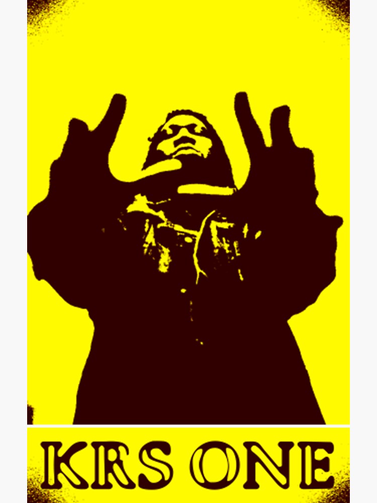 "Krs One" Sticker for Sale by GJCornelius | Redbubble