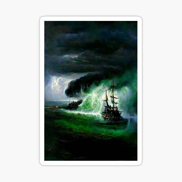 "Bermuda triangle" Sticker for Sale by occultfx | Redbubble