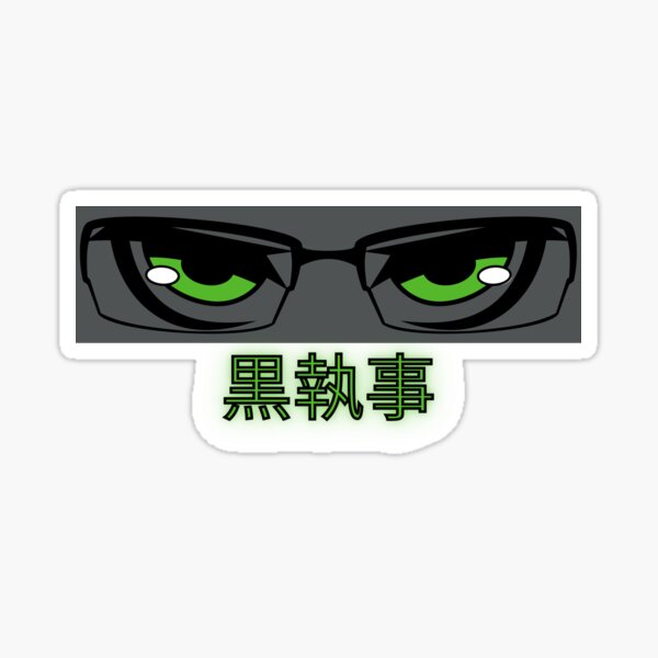 "Black butler Grim Reaper eyes" Sticker for Sale by ray-designs ...