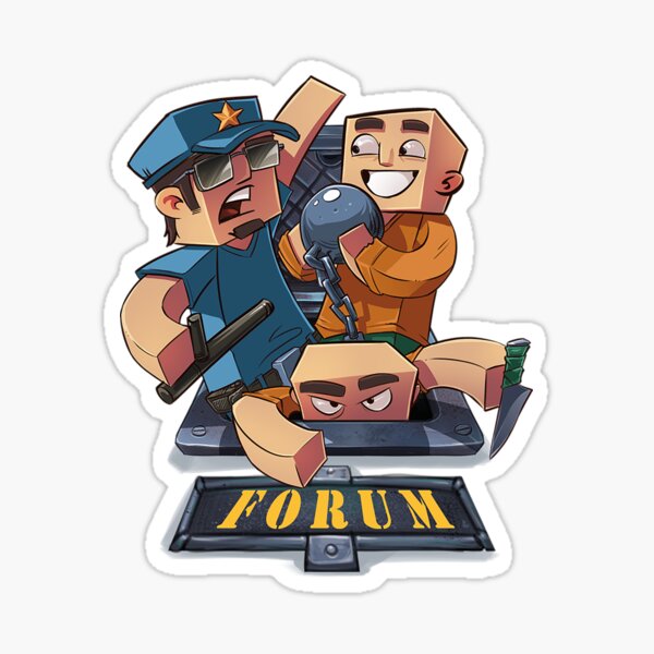 "minecraft police and criminal" Sticker for Sale by brianapauc | Redbubble