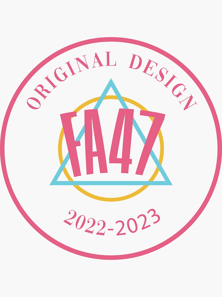 "Circle and Triangle of fa47" Sticker for Sale by FA47 | Redbubble