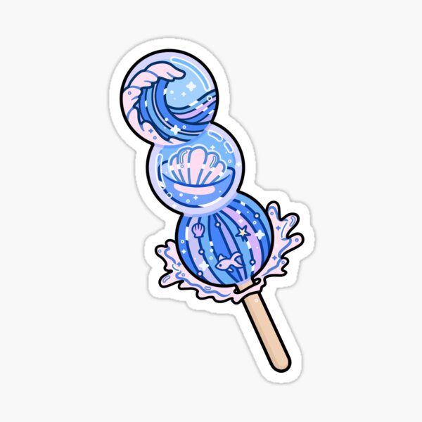 "ocean dango" Sticker for Sale by veraphina | Redbubble
