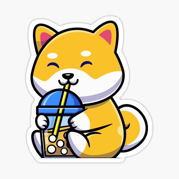 "Kawaii cat Drinking Boba" Sticker for Sale by Salwastore | Redbubble