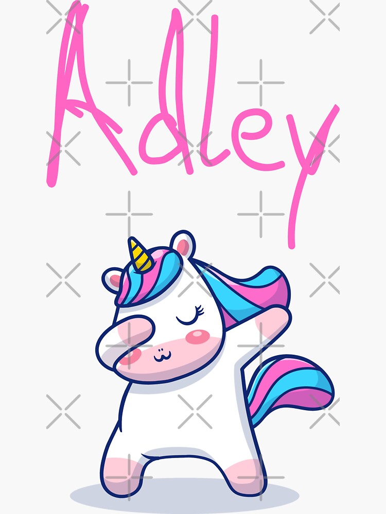 "Youtube A For Adley, funny designs that your kids will love" Sticker ...