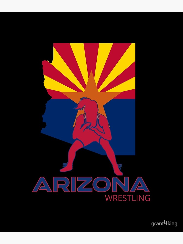 "Arizona Girls Wrestling Daughter Wrestler Team Az State Flag product ...