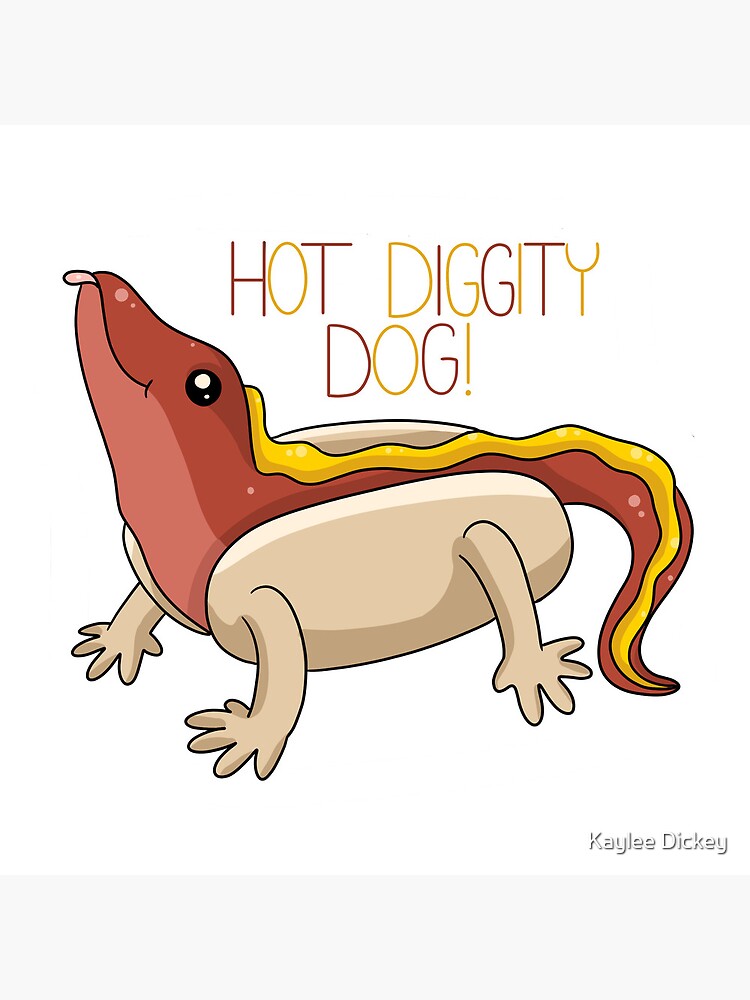 "Garry The Hot Dog Gecko" Poster for Sale by KayDOriginals | Redbubble