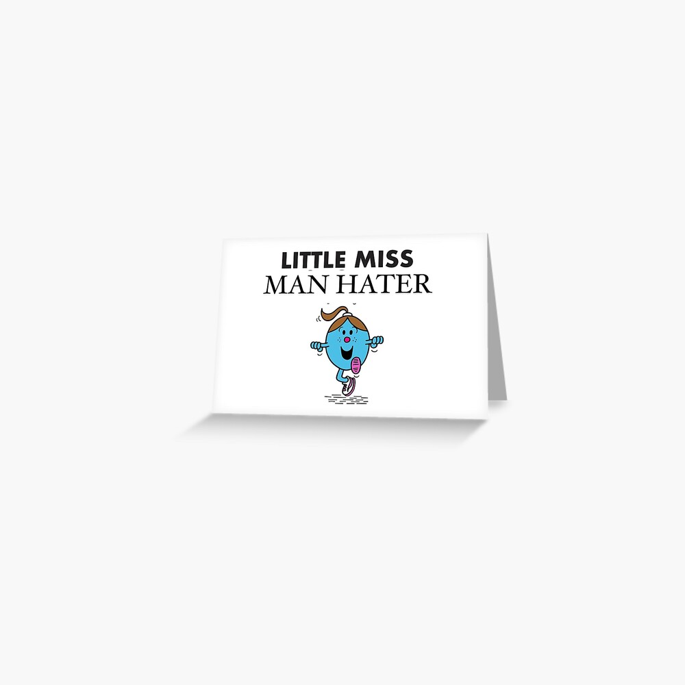 "Little Miss Man Hater" Sticker for Sale by vanillaoatmelk | Redbubble
