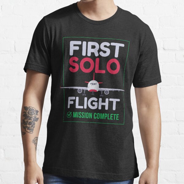 "First Solo Flight Airplane First Flight" T-shirt for Sale by mooon85 ...