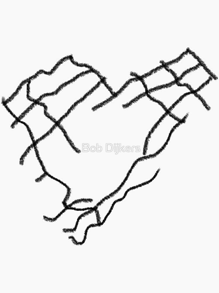 "Heart net" Sticker for Sale by bobdijkers | Redbubble