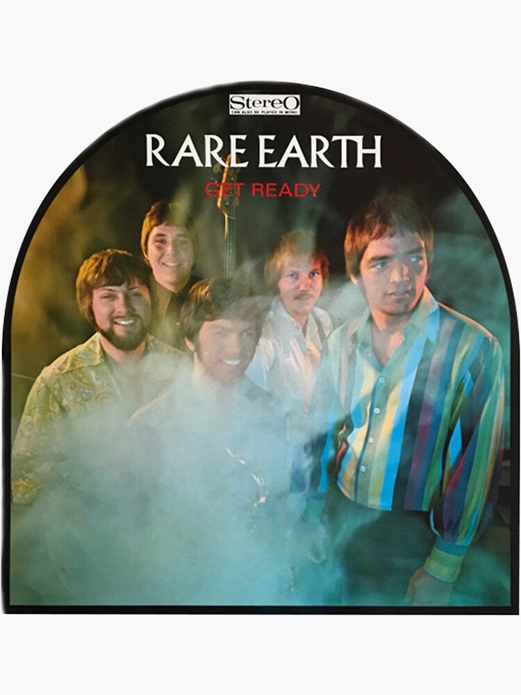 "Rare Earth -Get Ready (1969)" Sticker for Sale by yatta-iru | Redbubble