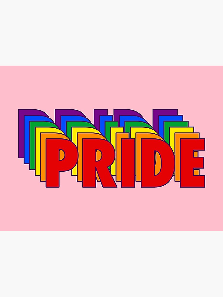 "LGBTQ Pride Rainbow Sticker" Sticker for Sale by Designstoliveby ...