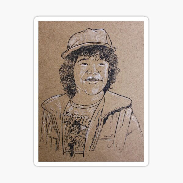 "Dustin Henderson Stranger Things poster" Sticker for Sale by headkatie ...