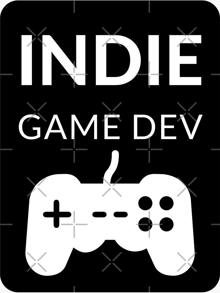"Indie Game Dev" Sticker for Sale by studiousmage | Redbubble