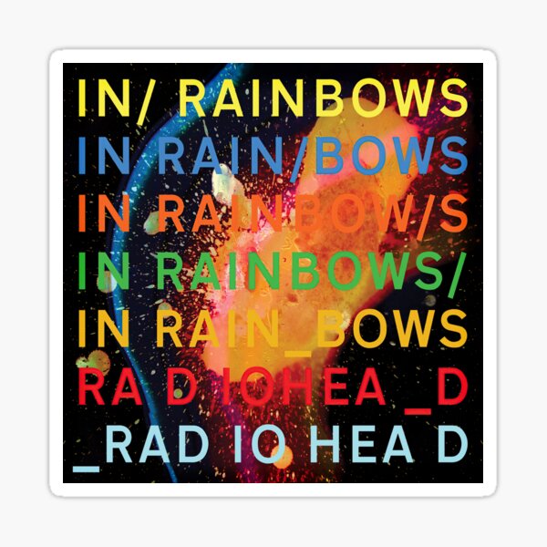 "In Rainbows (HQ)" Sticker for Sale by juke-box | Redbubble