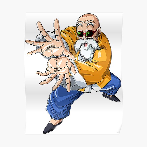 "kamehame roshi" Poster for Sale by magdalensimen | Redbubble