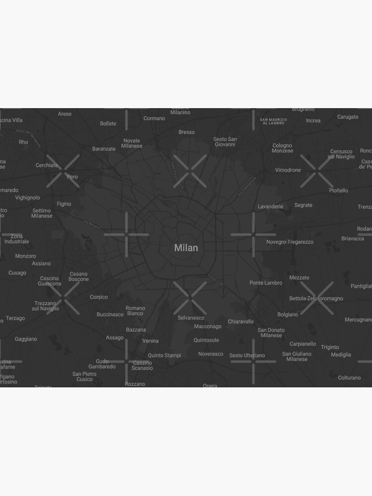 "Milan Map" Greeting Card for Sale by kapiks | Redbubble