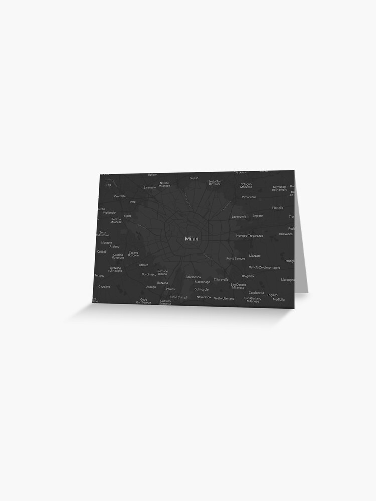 "Milan Map" Greeting Card for Sale by kapiks | Redbubble