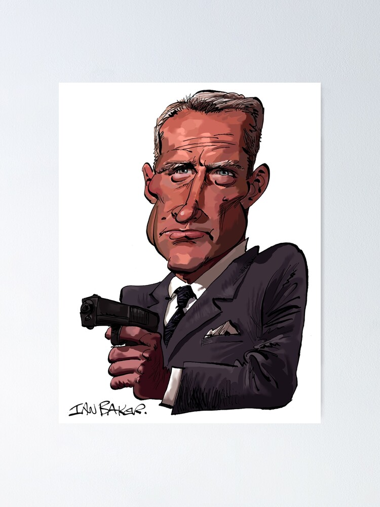 "Robert Shaw" Poster for Sale by IanBakerToons | Redbubble